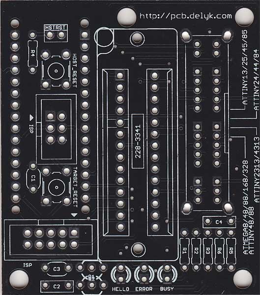 Atmel Isp Helper Board Delyk Pcbs 
