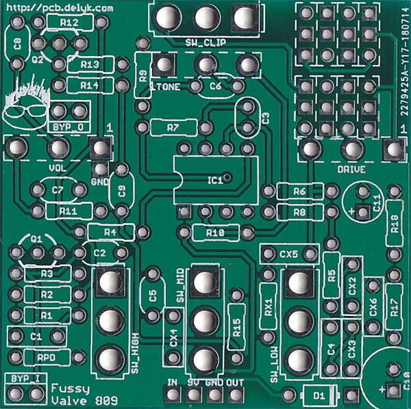 Fussy Valve 809 PCB - delyk PCBs