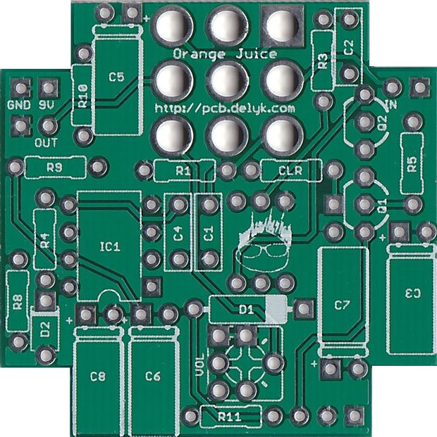 Orange Juice PCB - delyk PCBs